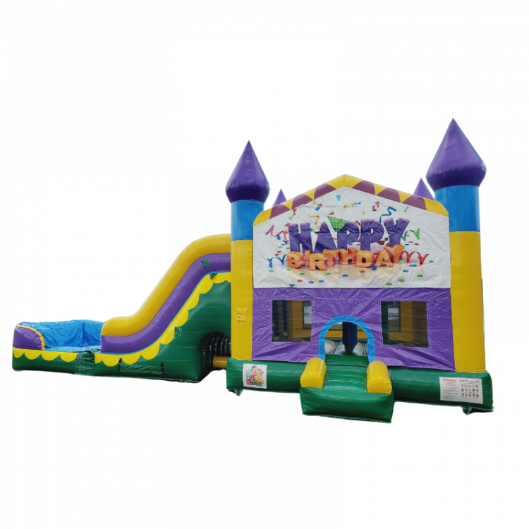 Safari Titan 7 in 1 Wet & Dry Bounce House Combo with Double | Bouncing ...